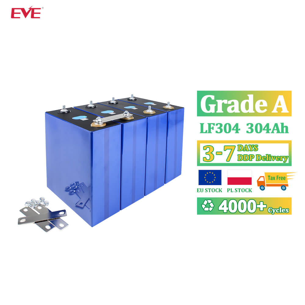 EVE Lifepo4 Cells 304ah Lifepo4 Grade A Power Cells For Energy Storage ...
